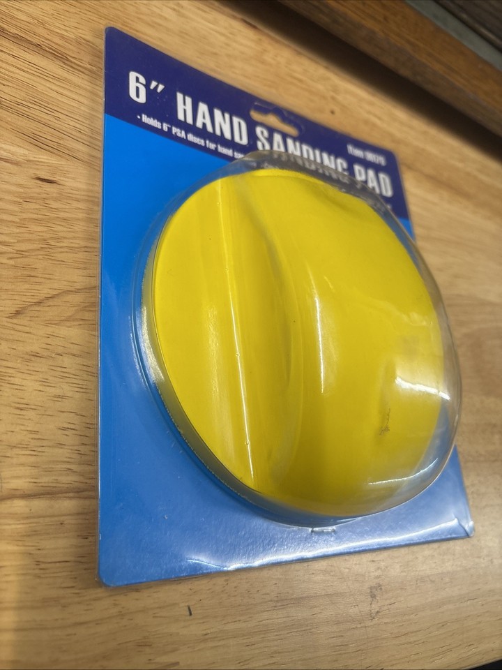 Harbor Freight Flexible Foam Hand Sander Sanding Pad 6"PSA Disc- Auto ...