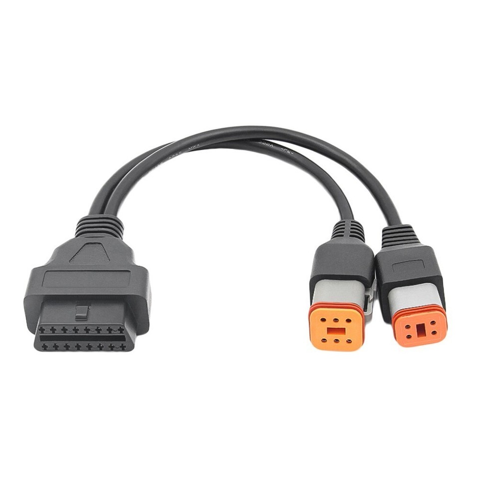 Motorcycle OBD Adapter For Harley Davidson 6Pin 4 Pin 2in1 Diagnostic ...