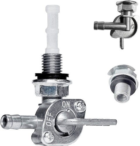 Petcock Fuel Valve 1/4" On Off Motorcycle Chopper Custom Bike BSA DEERE ...