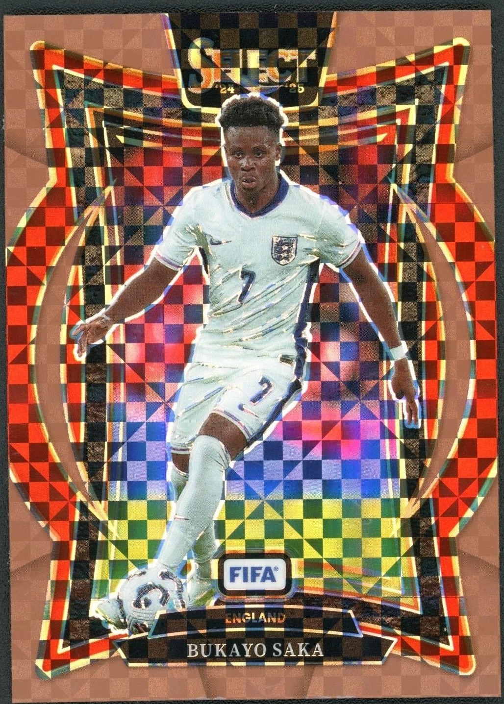 2024-25 Panini Select Fifa - Terrace Bukayo Saka #66 Bronze Checker ...