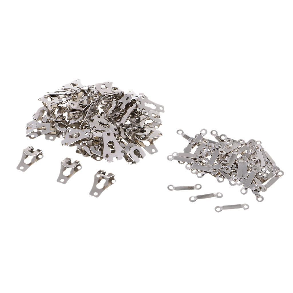 50 Sets Metal Sew on Hook & Eye for Trouser Skirt Sewing Fasteners ...