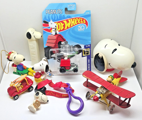 Vintage Peanuts Snoopy Junk Drawer Pez Picture Viewer Metal Airplane Keychain | eBay