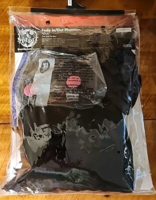 Spirit Halloween Fade In/Out Phantom Costume Complete Adult OSFM ...