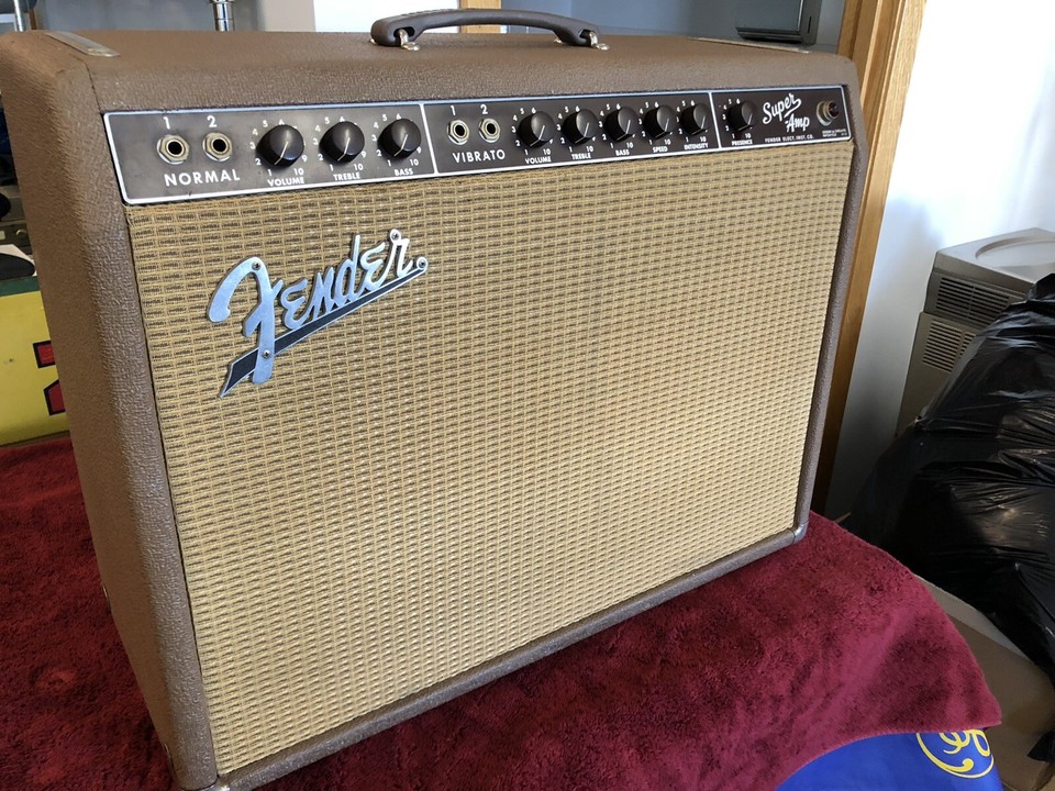 Fender Super Amp 1962 2x10 Combo Tube Guitar Amplifier | eBay