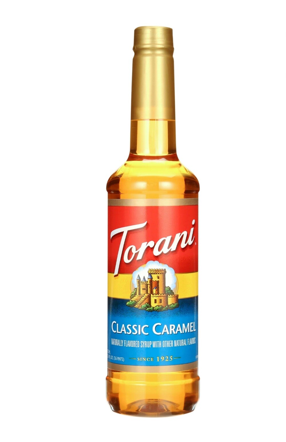 🟠 New Torani Classic Caramel 375ML Real Cane Sugar Syrup Mix Bottle 12. ...