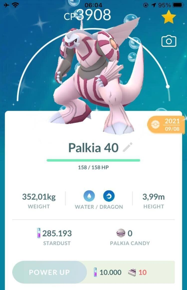 Shiny Palkia LeveI 40 3 moveset pvp - Trade 1 Mil Stardust - Read ...