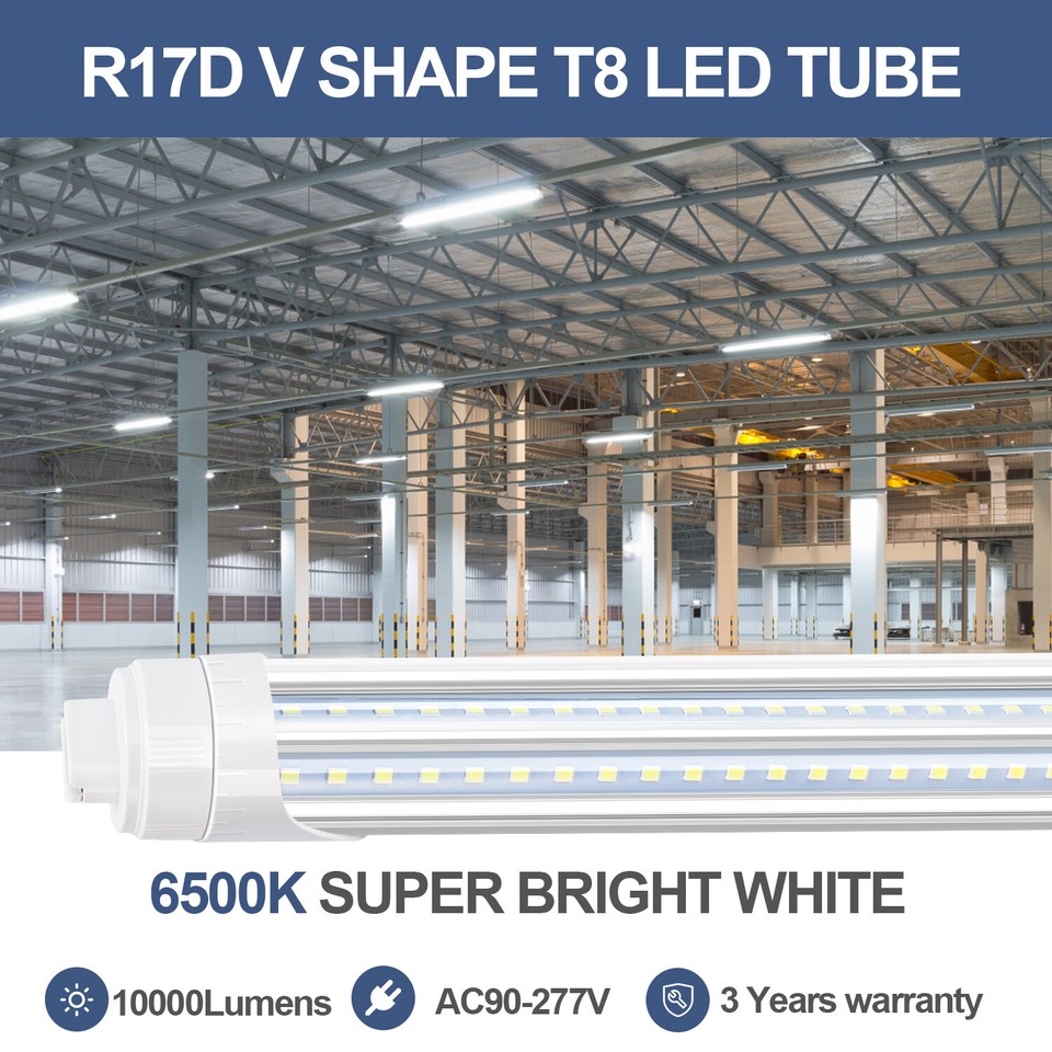 R17D HO Base Rotatable led Tube Light 8ft F96 Replace Fluorescent Bulb ...