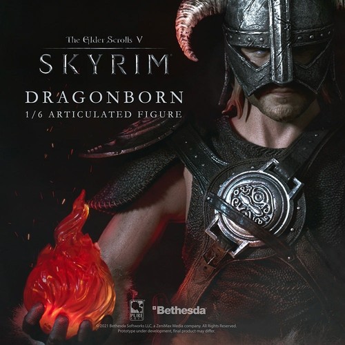 Elder Scrolls V Skyrim Deluxe Dragonborn 1/6 Scale Action Figure Statue ...