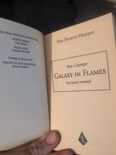 Horus Heresy: Galaxy In Flames - Ben Counter - Black Library- Warhammer ...