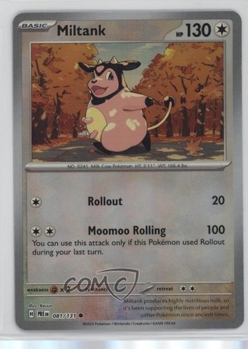 Miltank Poke Ball Foil Pokemon Prismatic Evolutions PRE #081 c8v | eBay