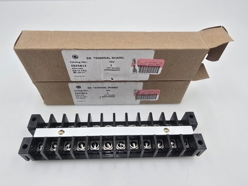 Qty 2 GE EB25B12 Terminal Board 600V 30A 18-10 AWG 20 lb-In General ...
