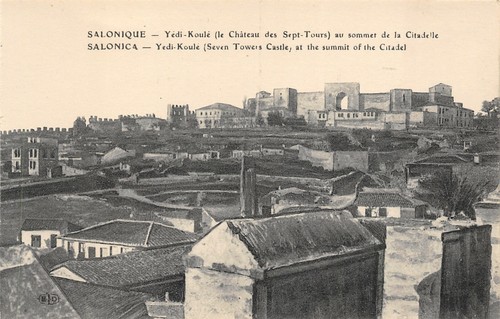 E55) GRECIA SALONICA YEDI SEVEN TOWERS CASTLE SALONIQUE SEPT TOURS | eBay