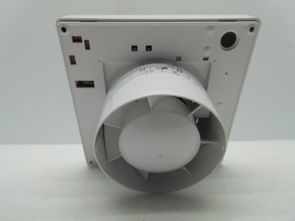 MONSOON MA100-T 4" 100MM AUTO SHUTTER EXTRACTOR FAN BATHROOM KITCHEN ...