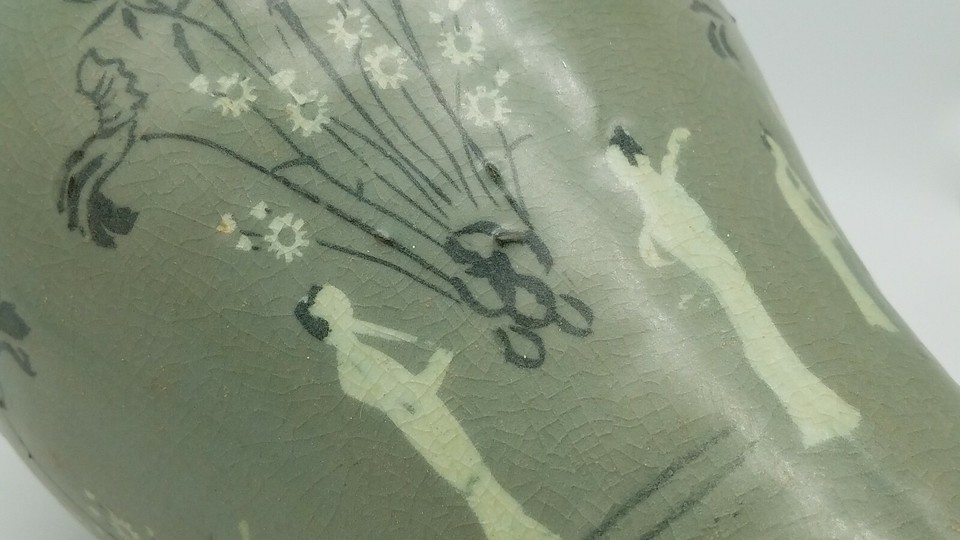 Korean Koryo Dynasty 12th to14th Century Flowers Pattern Vase | eBay