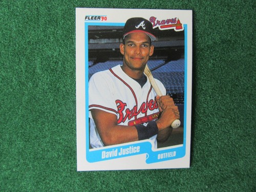 1990 Fleer David Justice #586 Rookie Card Braves - Just Pulled From Set ...