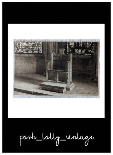 Vintage Antique Canterbury Cathedral St Augustine's Chair 1900's ...