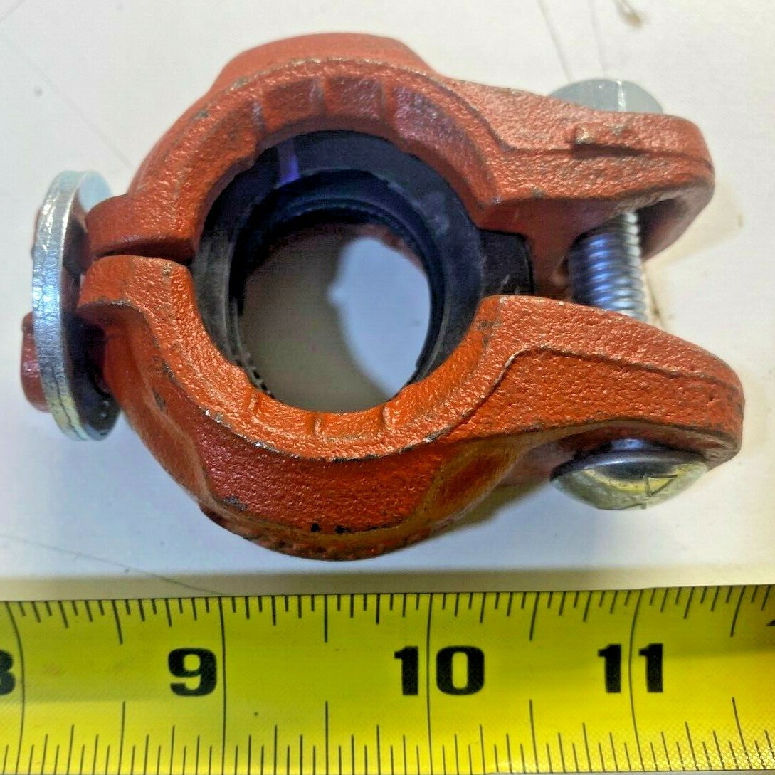 1" Victaulic 108 One Bolt Coupling 365 PSI Firelock Ductile Iron Violet ...