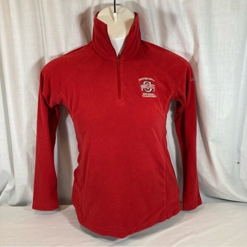 Columbia Ohio State 2014 Football Championship Fleece 1/4 Zip Red MED ...