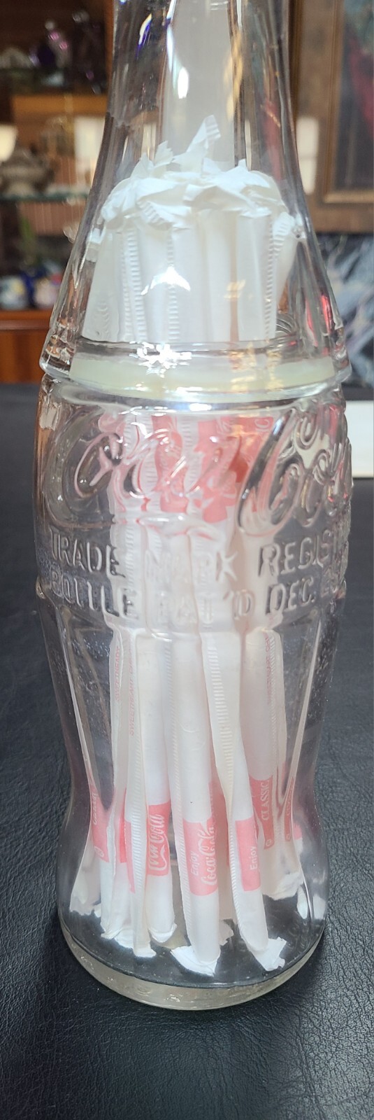 Rare Coca-Cola 2-Piece Coke Bottle Container Straw Holder - Straws ...