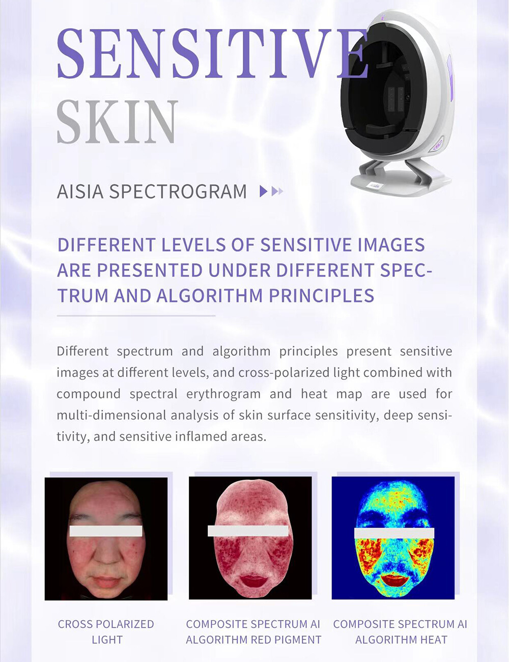 3D Digital Skin Analysis Machine Facial Skin Analyzer Pigment Wrinkle ...