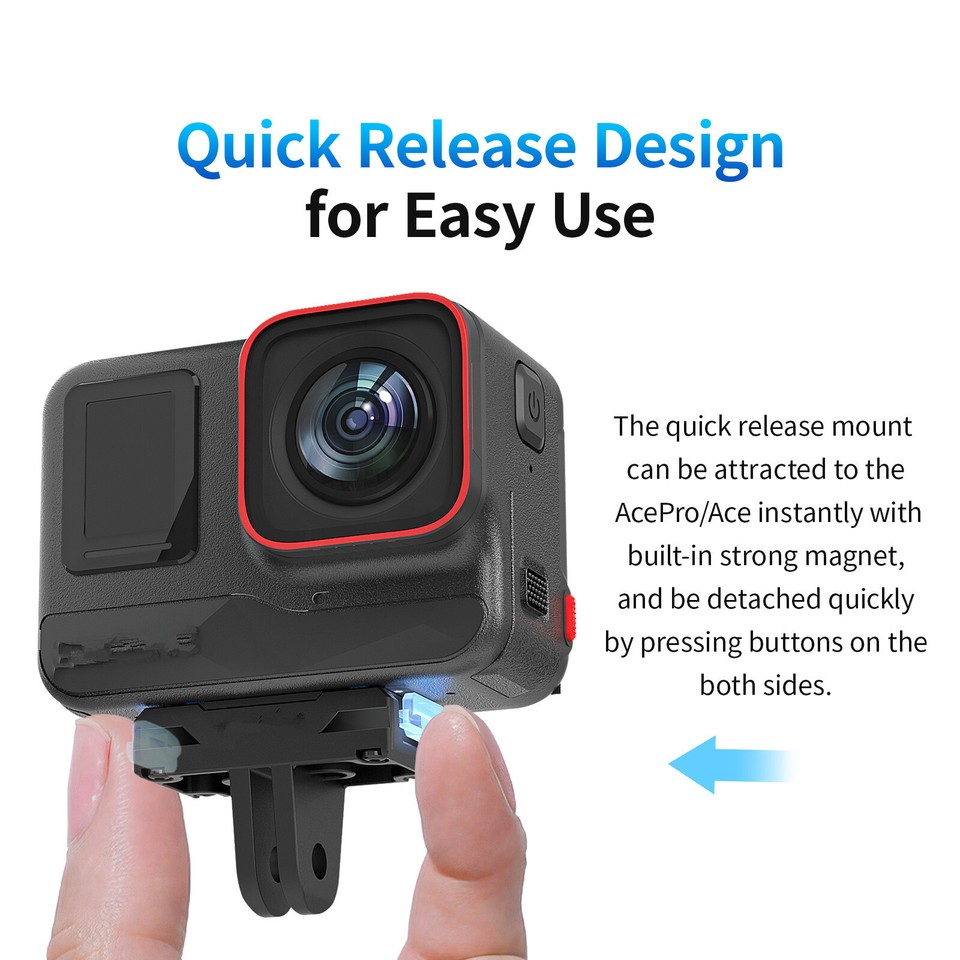 For Insta360 Ace Pro /Ace Magnetic Quick Release Base Sports Camera ...