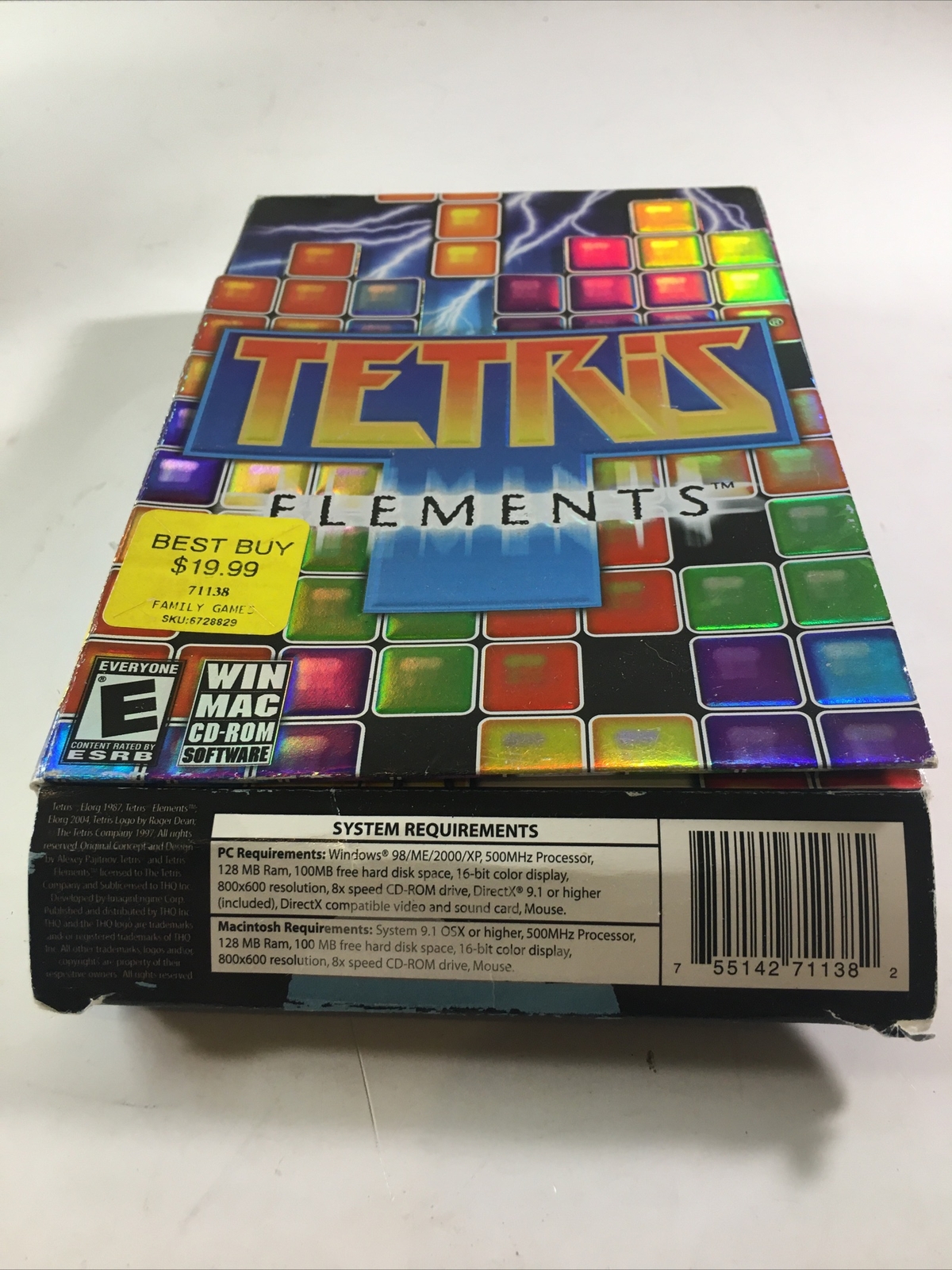 In Box Tetris Elements 2004 THQ PC Mac Game 755142711382| eBay