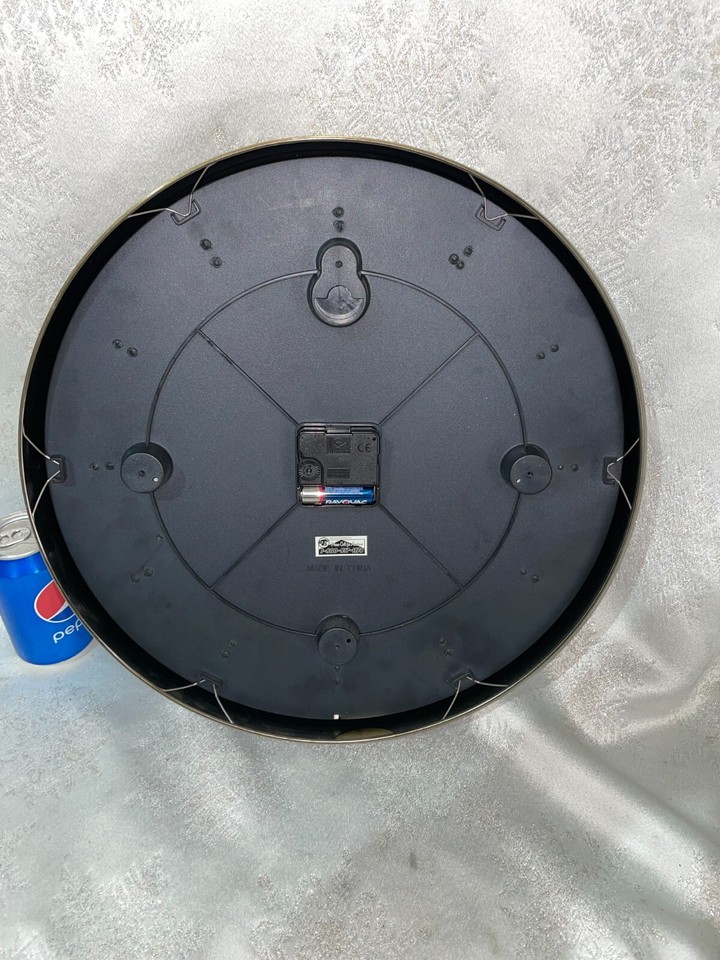 THE PEP BOYS MANNY MOE & JACK WESTERN MOTOR OIL MAN CAVE WALL CLOCK 16 ...