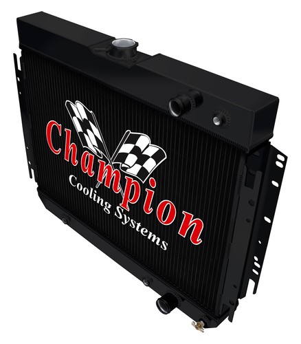 Atom Champion 3 Row Black Finish Radiator for 1964-1967 Chevrolet El ...