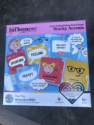 The Influencer Initiative Wacky Accents Voice Acting Deluxe Card Game ...
