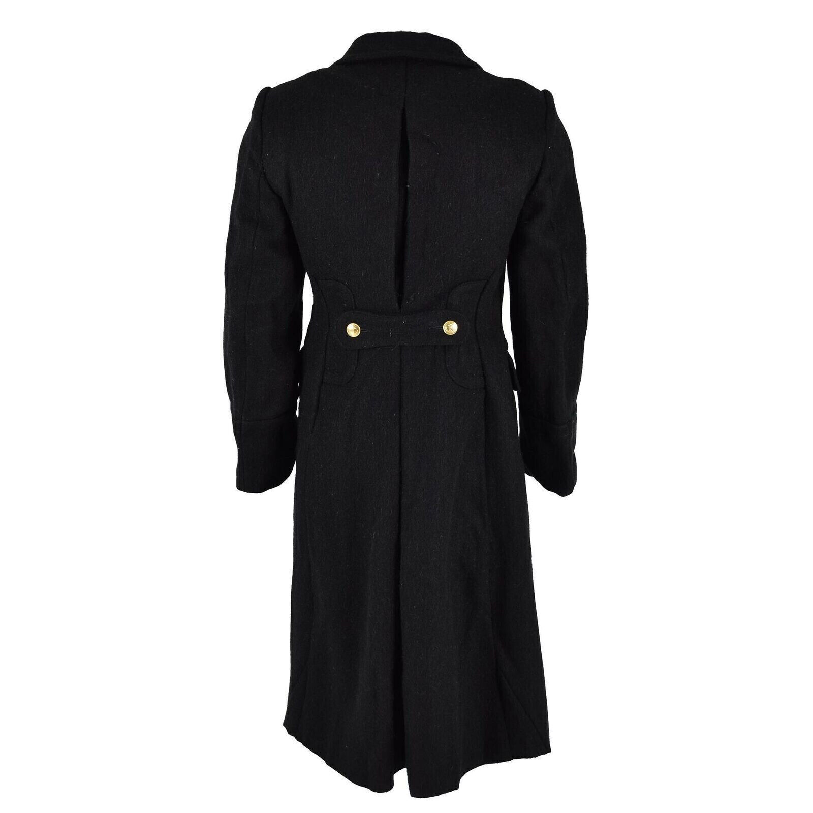 Men's Soviet Russian Army Overcoat – Long Black Wool Military Officer ...