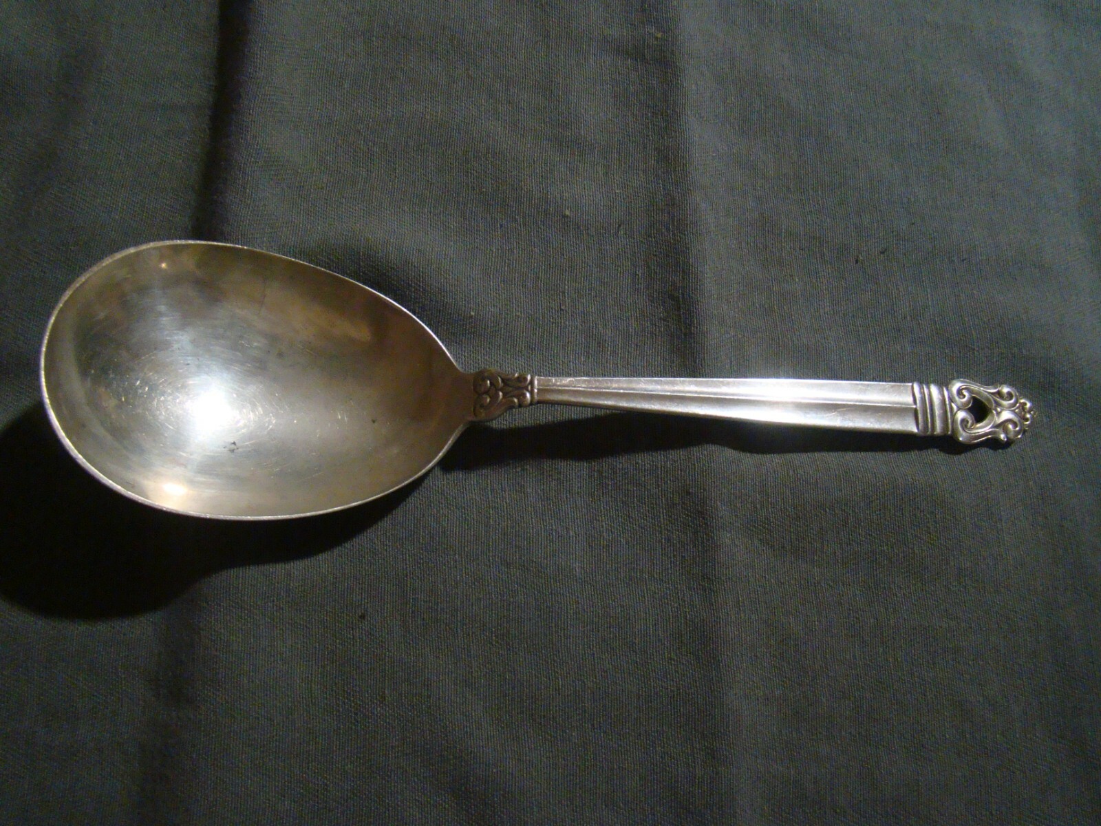 ROYAL DANISH INTERNATIONAL STERLING SILVER CASSEROLE/SALAD SPOON NO ...