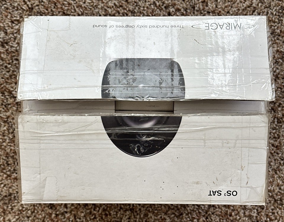 Mirage OS3 SAT Satellite Loud Speaker Stereo Home Theater Black Tested ...