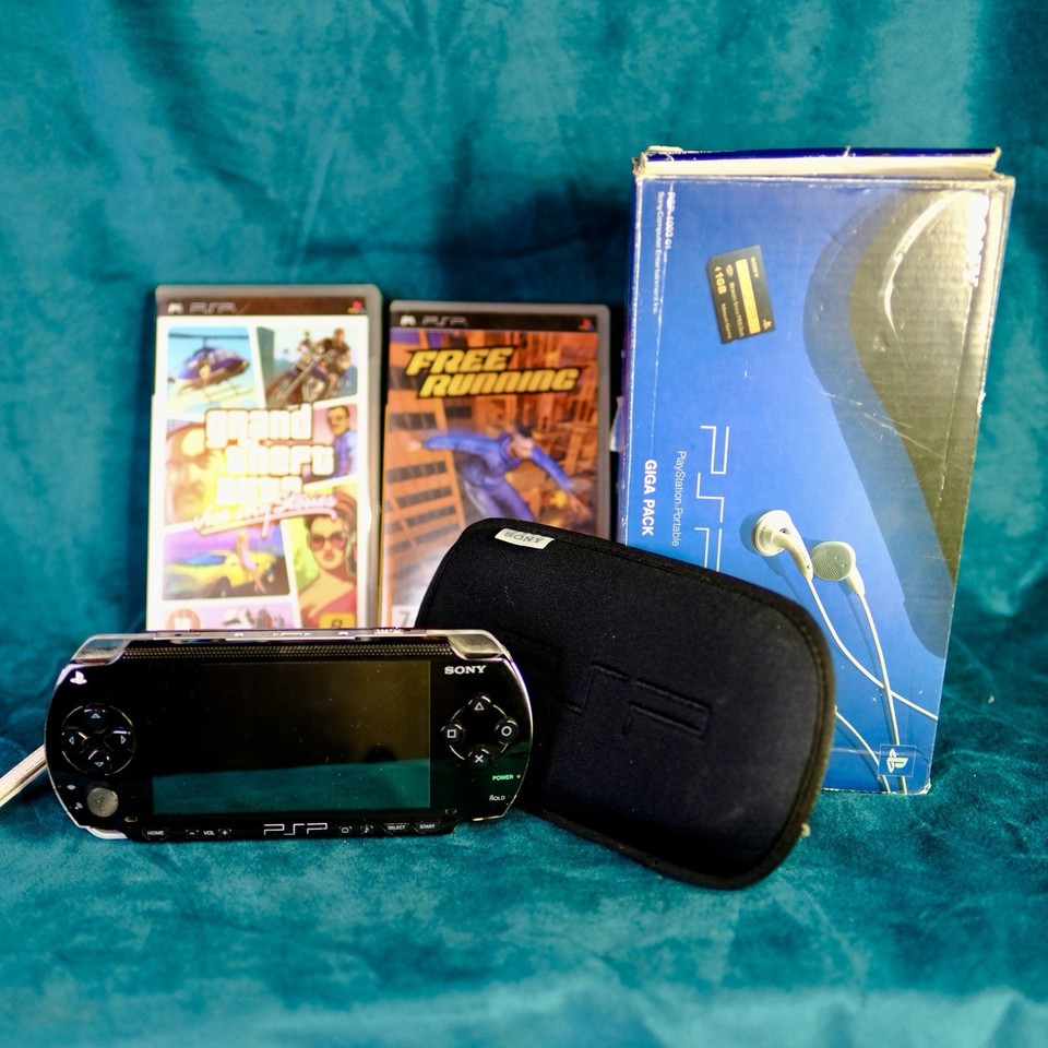 Sony PSP 1003 Giga Pack Black 1GB PlayStation Portable Boxed With ...