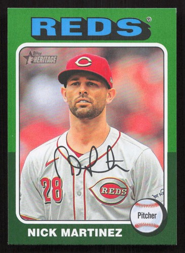 2024 Topps Heritage Nick Martinez Green Border #560 Card | eBay