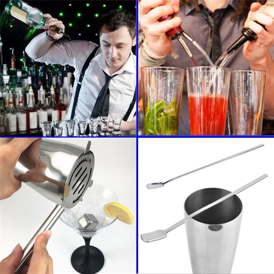 Cocktail Shaker Accessories Bartender Set Barware Bar Mixing Making Kit ...