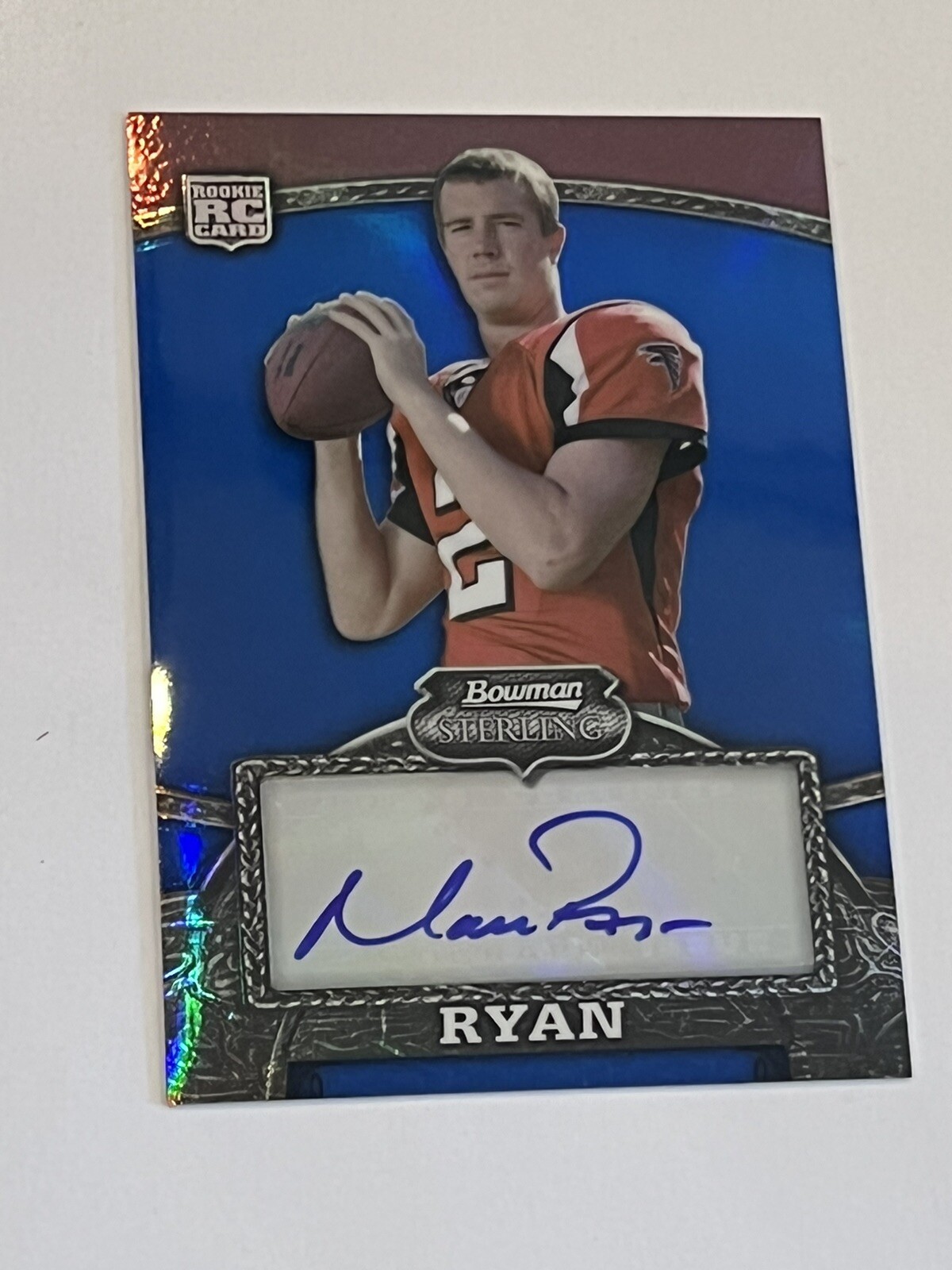 2008 Bowman Sterling Blue Refractor Matt Ryan Rookie Auto Falcons | eBay