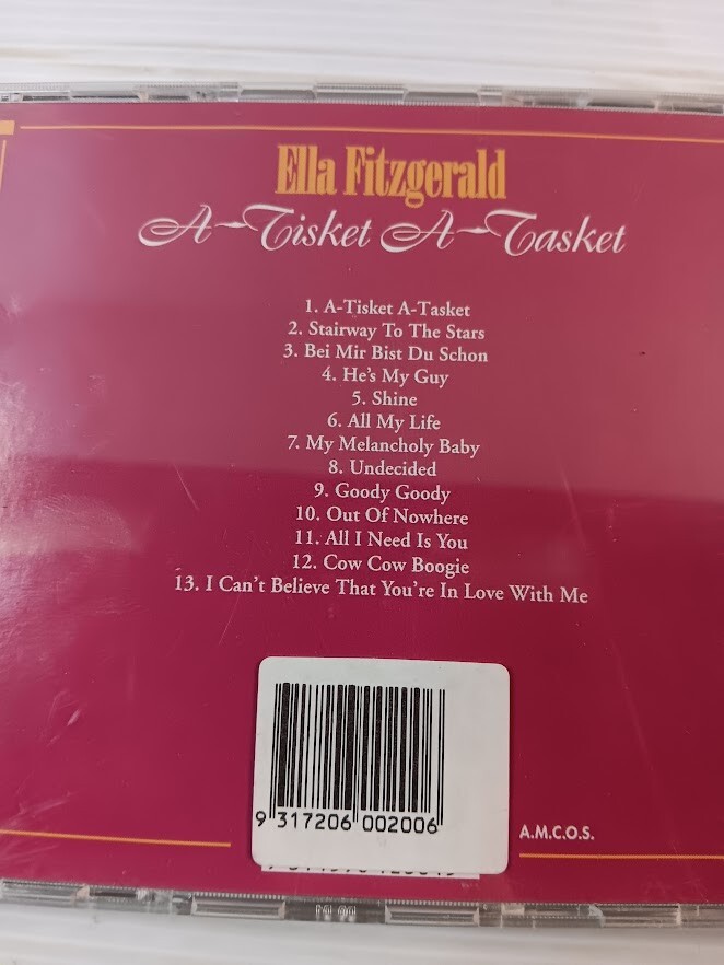 Ella Fitzgerald A Tisket A Tasket Compact Disc 13 track CD ...