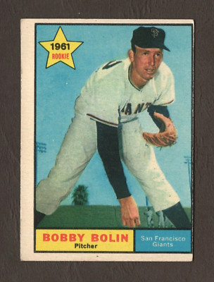 1961 Topps Baseball Card #449 Bobby Bolin – San Francisco Giants | eBay