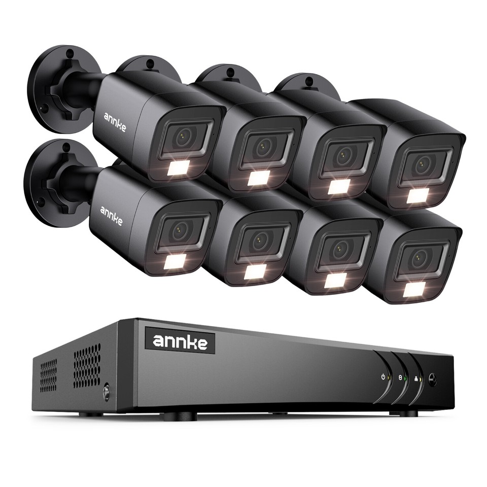 ANNKE 5in1 8CH 3K Lite DVR 1080P TVI CCTV Security Camera System ...