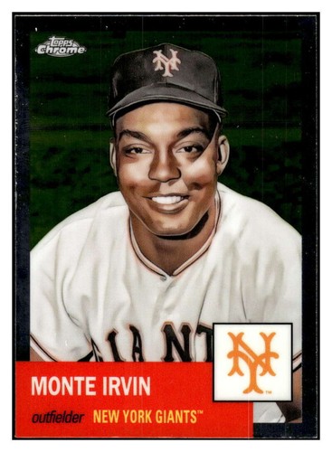 MONTE IRVIN 2022 Topps Chrome Platinum Anniversary #34 MLB NY Giants ID ...