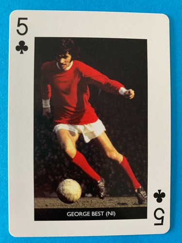 FOOTBALL STAR GEORGE BEST ROOKIE CARD MANCHESTER UNITED LEGEND BALLON D ...