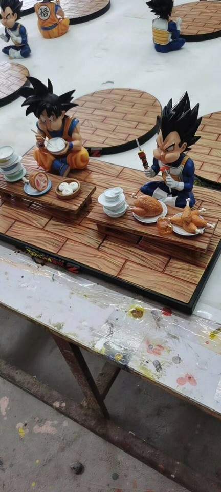 Dragon Ball Son Goku Vegeta Eating Resin Model Statue A+ Studio In ...