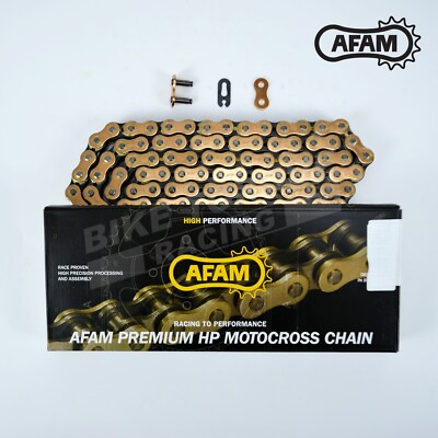 Afam Upgrade Gold 420 Pitch 108 Link Chain fits KTM 65 SX (2T MX) 1998 ...