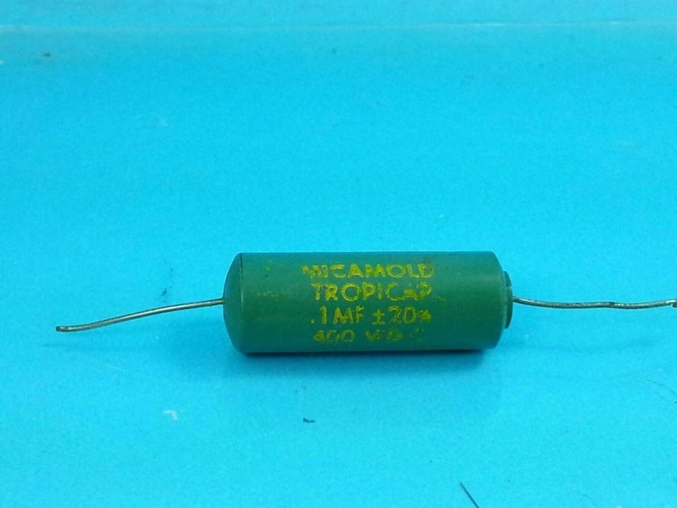 MICAMOLD TROPICAP .1 UF 400 V VOLT CAPACITOR VINTAGE MADE USA GUITAR ...