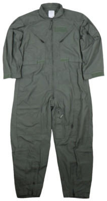 USAF Sage Green CWU-27/P Flyer's Coveralls US Air Force Flight Suit CWU ...