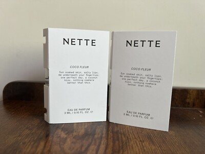 Lot 2 Nette Coco Fleur Eau de Parfum perfume sample vial 0.10 oz/ 3 mL ...