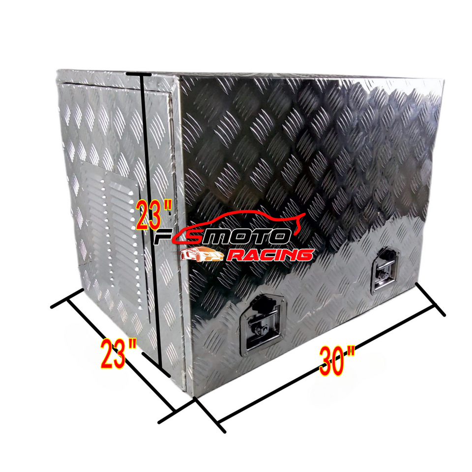 30"LX23"WX23"H Aluminum Generator Tool Box Trailer Storage Generator ...