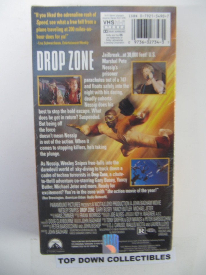 Drop Zone Wesley Snipes, Gary Busey VHS Movie Unopened | eBay