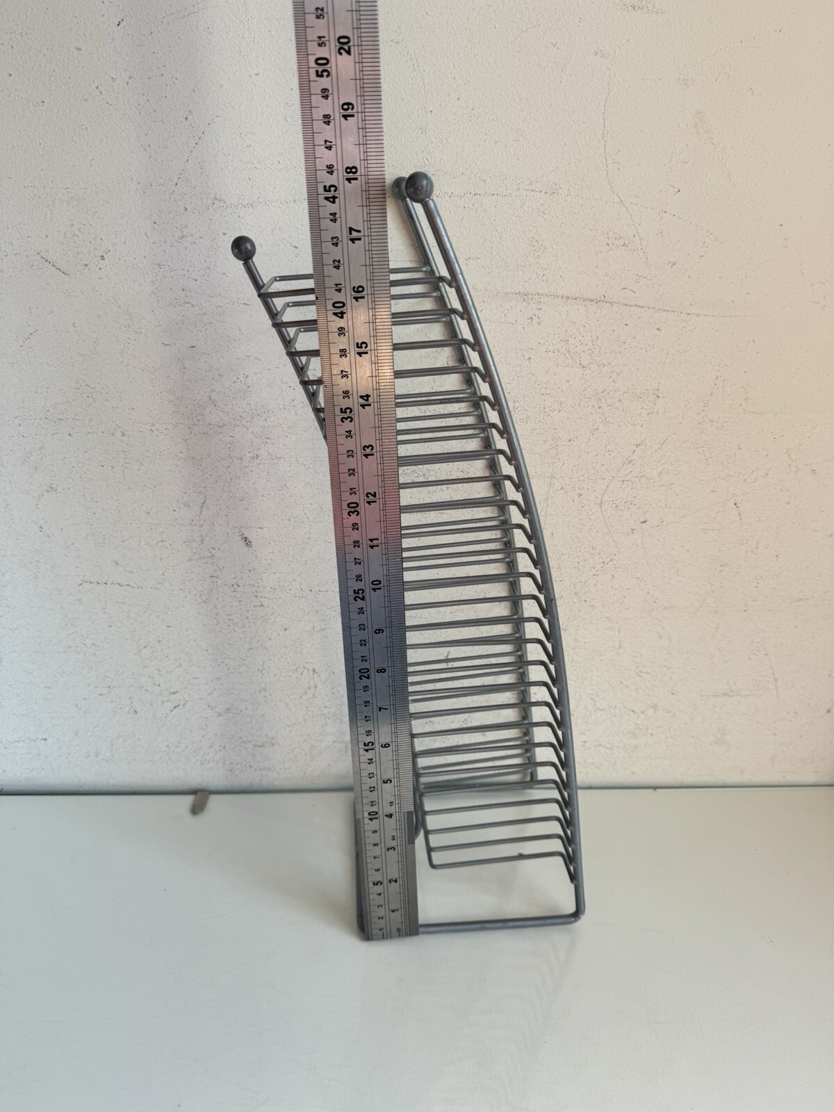 Vintage CD Rack / Shelf - Holds 25 CDs Metal Wire Freestanding Storage ...