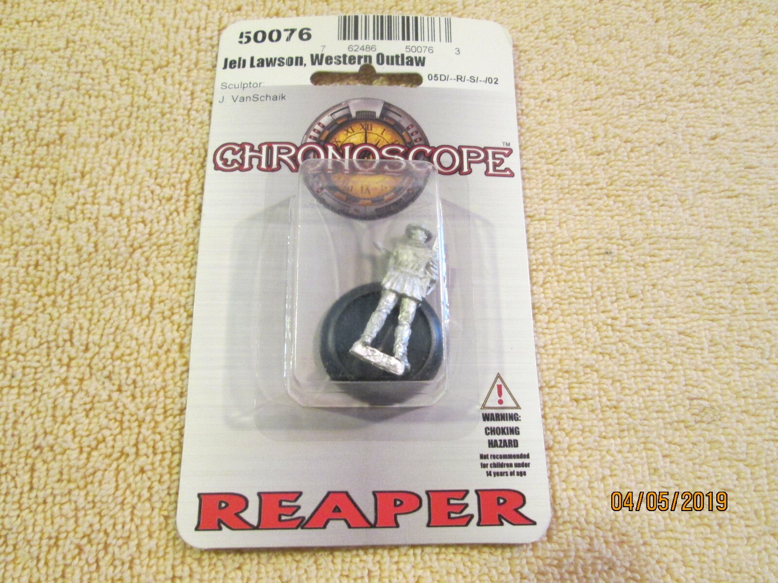 Reaper Miniatures Jeb Lawson, Western Outlaw #50076 Chronoscope RPG ...